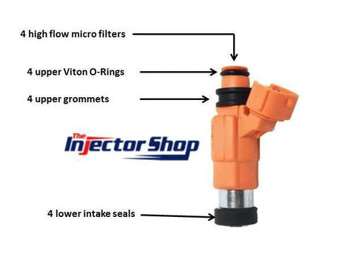 Fuel Injector Rebuild Kit | Yamaha Four Stroke Outboard Motors | Deale ...